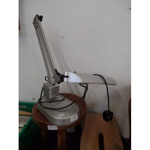 G23 FLUORESCENT TASK LIGHT. BRUSHED CHROME COLOUR. WITH ANGLE-POISE ...