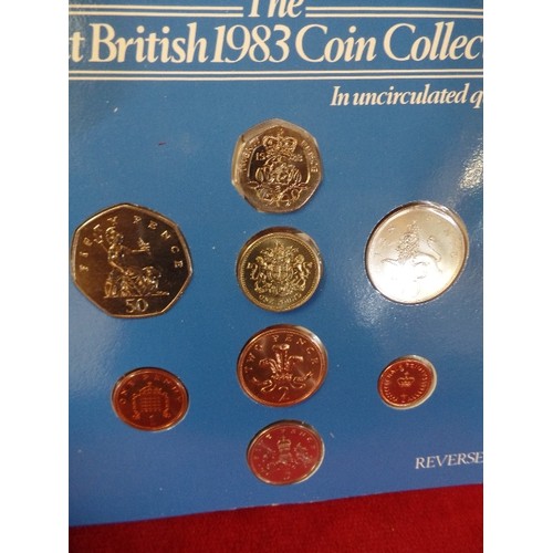 UNCIRCULATED THE GREAT BRITISH 1983 COIN COLLECTION