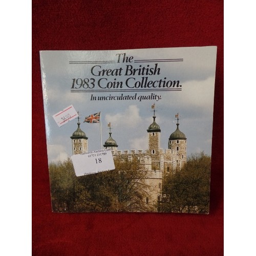 UNCIRCULATED THE GREAT BRITISH 1983 COIN COLLECTION