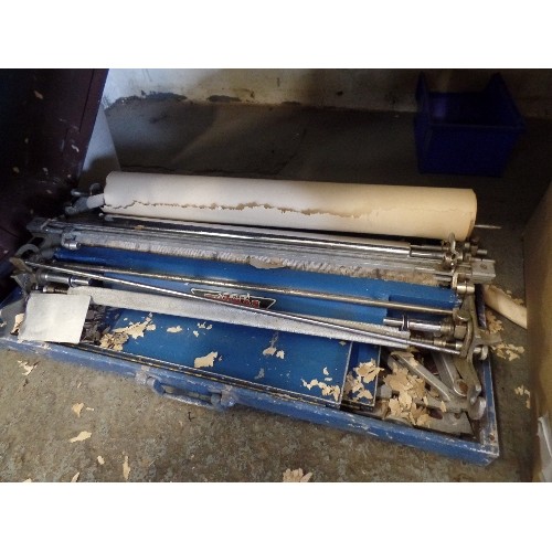 WALLPAPER PASTING MACHINE. 'THE NEW THOMAS MACHINE' LARGE ITEM IN METAL ...