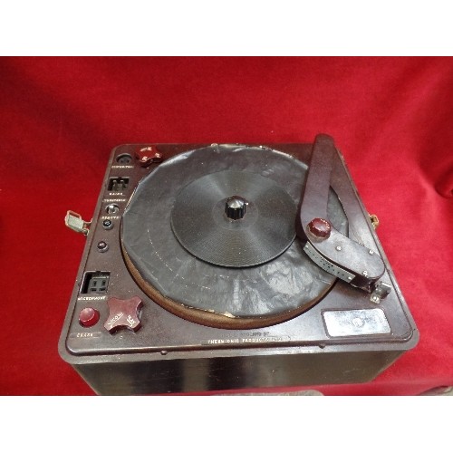 A RARE 1940's "RECORDON" MAGNETIC DISC RECORDER BY THERMIONIC PRODUCTS ...