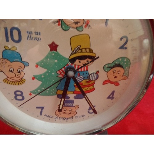 2 X MECHANICAL COLLECTORS ALARM CLOCKS. WITH MOVING PARTS. ON ONE THE ...