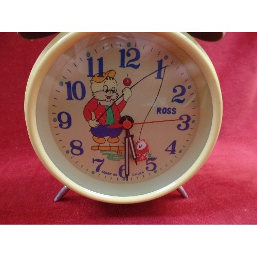 2 X MECHANICAL COLLECTORS ALARM CLOCKS. WITH MOVING PARTS. ON ONE THE ...