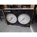 A VINTAGE BRAKE TESTER BY HARTRIDGE - POUNDS FORCE X 100 ON METAL WALL ...