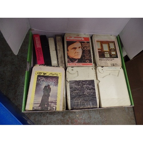 QUANTITY OF VINTAGE 8-TRACK STEREO CASSETTES. INC JIM REEVES, HAMMOND ...