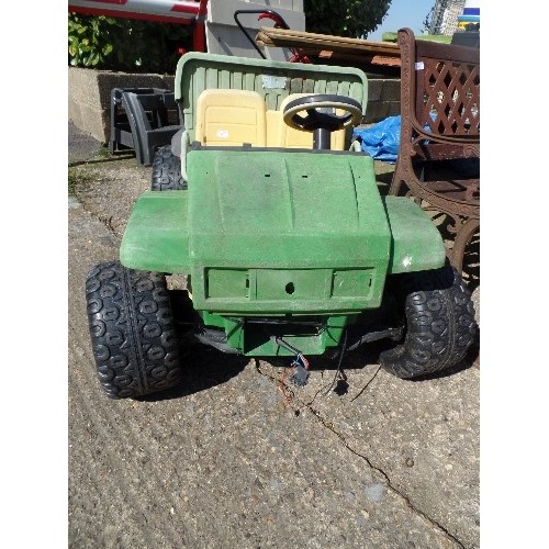 JOHN DEERE GATOR 4X2 WITH CARGO BOX. CHILD-SIZE. 12-VOLT. 2-SPEEDS PLUS ...