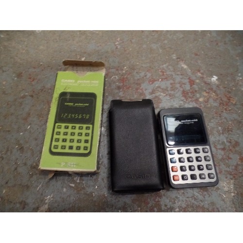 CASIO POCKET MINI ELECTRONIC CALCULATOR WITH BOX AND A NOVUS 6010 ...