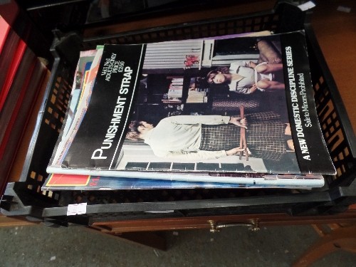 QUANTITY OF VINTAGE ADULT MAGAZINES. INCLUDES FIESTA, KNAVE, AND SMALL ...