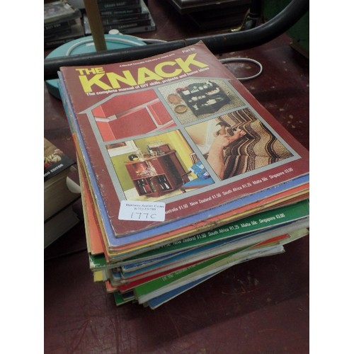 STACK OF RETRO-VINTAGE 'THE KNACK' DIY MAGAZINES. FULL OF SKILL ADVICE ...