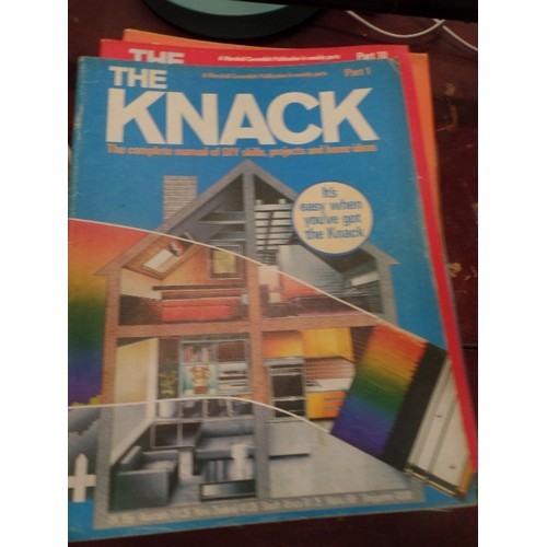 STACK OF RETRO-VINTAGE 'THE KNACK' DIY MAGAZINES. FULL OF SKILL ADVICE ...