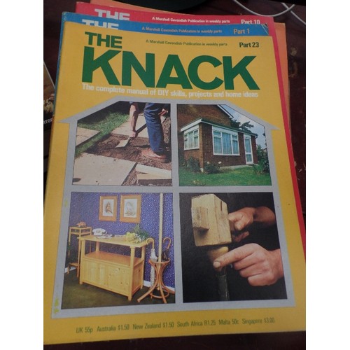 STACK OF RETRO-VINTAGE 'THE KNACK' DIY MAGAZINES. FULL OF SKILL ADVICE ...