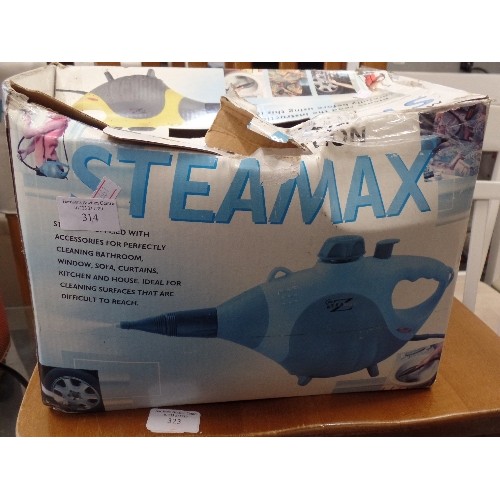 STEAMAX. MULTI-FUNCTION HAND HELD STEAMER. WITH BOX.