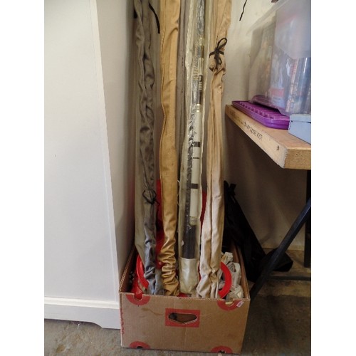 6 FISHING RODS- SHAKESPEARE 1801, SHAKESPEARE OMNI CARBON MATCH ROD ...