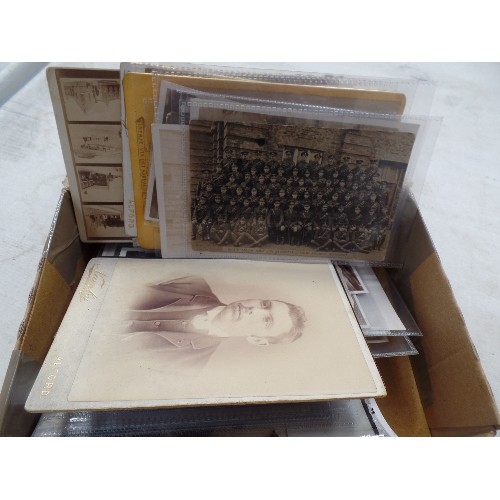 BOX OF PHOTOGRAPHS AND POSTCARDS FROM THE SECOND HALF 19TH CENTURY TO ...