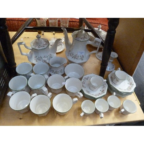 JOHNSON BROTHERS ETERNAL BEAU TEA & COFFEE SET - APPROX 40 PIECES, ALSO ...
