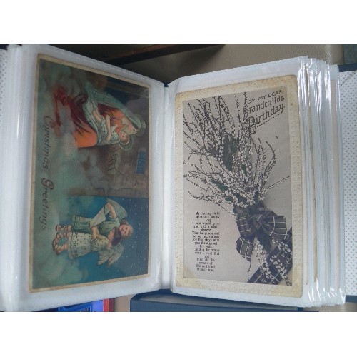 2 X POSTCARD ALBUMS, 1 FULL OF VINTAGE SHIPPING/BRIDGE/SEA RELATED, THE ...