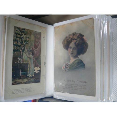 2 X POSTCARD ALBUMS, 1 FULL OF VINTAGE SHIPPING/BRIDGE/SEA RELATED, THE ...