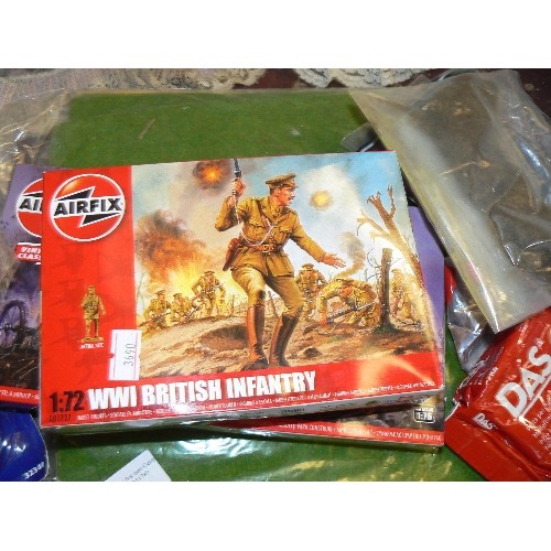 AIRFIX MODEL KIT SOLDIERS/INFANTRY, WW1 MALE TANK, ALSO SCENERY-MAKING ...