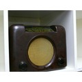 VINTAGE BUSH MAINS VALVE RADIO SET IN BAKELITE CASE, WORKING ORDER