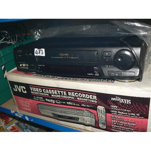 JVC VIDEO CASSETTE RECORDER WITH BOX.