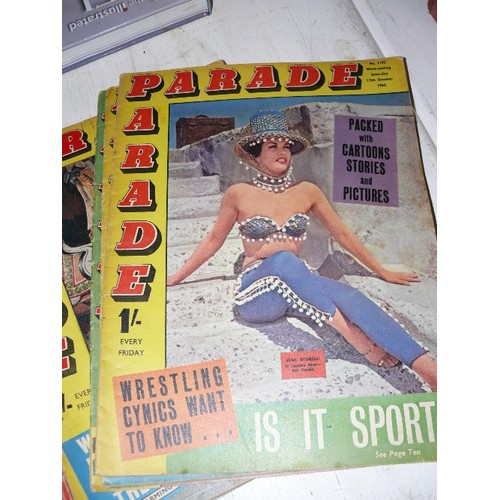 SEVENTEEN VOLUMES OF 'PARADE' MAGAZINE 1962 & 63 -SAUCY 'PIN-UPS ...