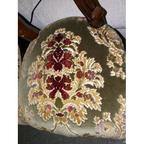 SIX BALOON BACK DINING CHAIRS, HAVE BEEN REPAIRED, BEAUTIFULLY ...