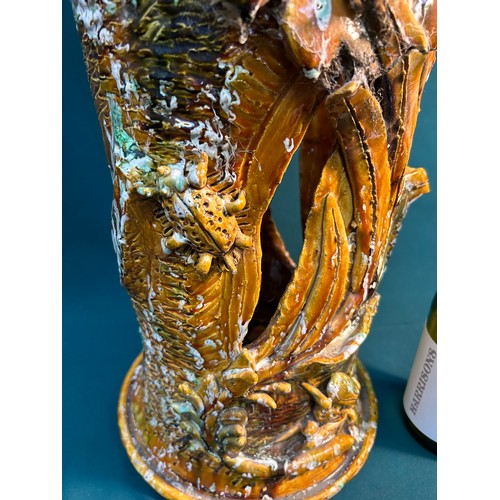 An unusual early or mid 20th Century tree trunk ceramic stick or ...