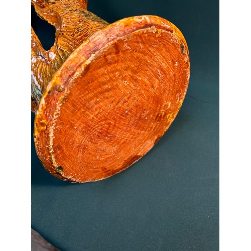 An unusual early or mid 20th Century tree trunk ceramic stick or ...