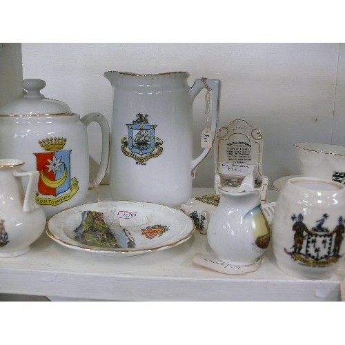 COLLECTION OF CRESTED WARE