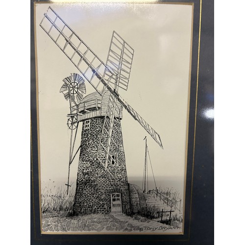 Pair of Pen & Ink drawings by Norfolk Artist Tony Bryant of "Stracey ...