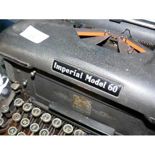 A VINTAGE IMPERIAL MODEL 60 TYPEWRITER