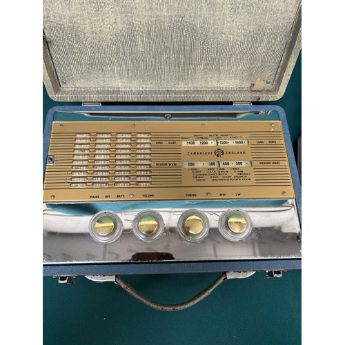 Two "Picnic" Valve radios from the 1950's by Pye & Vidor