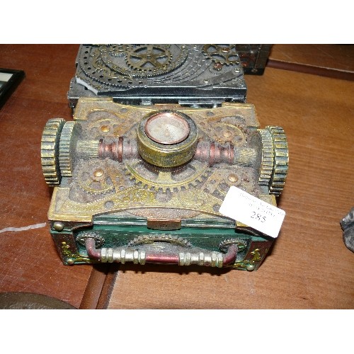 3 DECORATIVE STEAMPUNK TRINKET BOXES