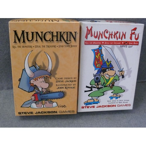 MUNCHKIN CARD GAME ORIGINAL FIRST EDITION AND MUNCHKIN FU CARD GAME