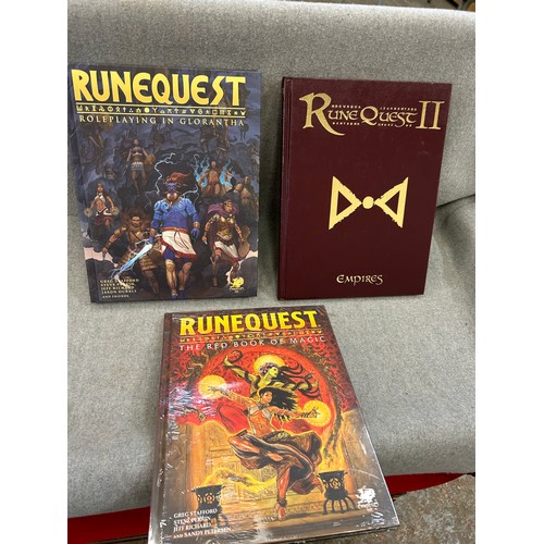 RUNEQUEST HARDBACK BOOKS TO INCLUDE ROLEPLAYING IN GLORANTHA, THE RED ...