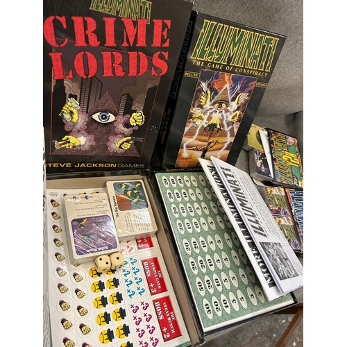 ILLUMINATI CARD GAMES THE GAME OF CONSPIRACY, CRIME LORDS, Y2K ...
