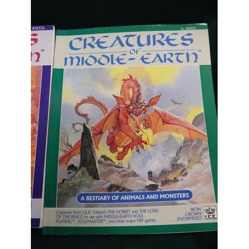 MIDDLE EARTH ROLE PLAYING BOOKS CREATURES OF MIDDLE EARTH, TREASURES OF ...