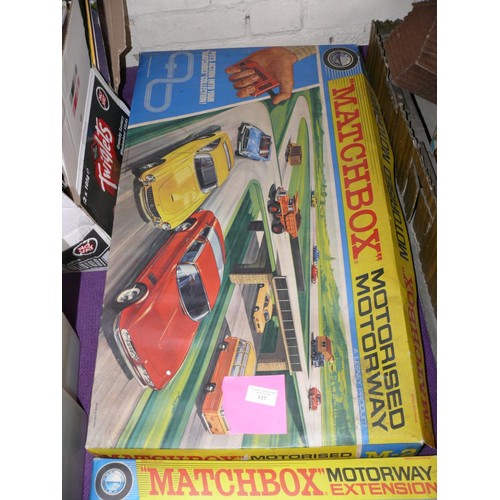 MATCHBOX MOTORISED MOTORWAY M-2 AND THE E-2 EXTENSION KIT, THE VENDOR ...