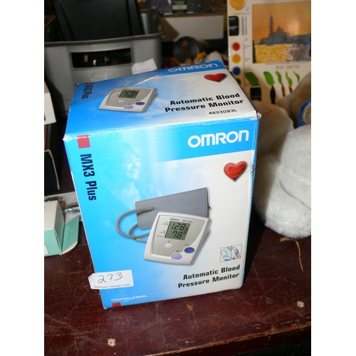 OMRON AUTOMATIC BLOOD PRESSURE MONITOR WITH ORIGINAL BOX