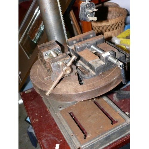 BENCH DRILL PRESS. NU-TOOL POWER. TOGETHER WITH 2 X VICES.