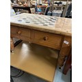 RUSTIC PINE COFFEE TABLE WITH DRAWERS