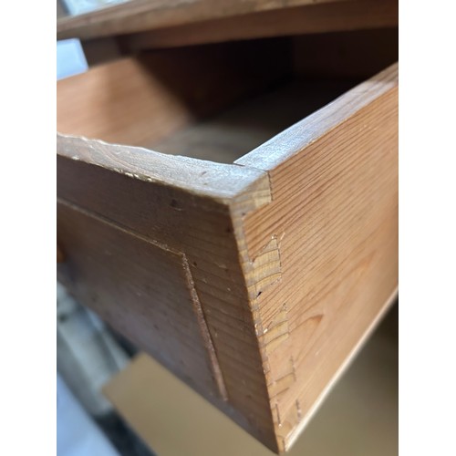 RUSTIC PINE COFFEE TABLE WITH DRAWERS