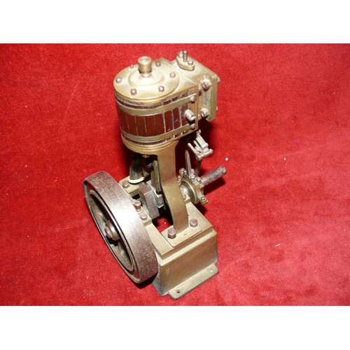 A vintage precision engineer made working model of an inline vertical ...