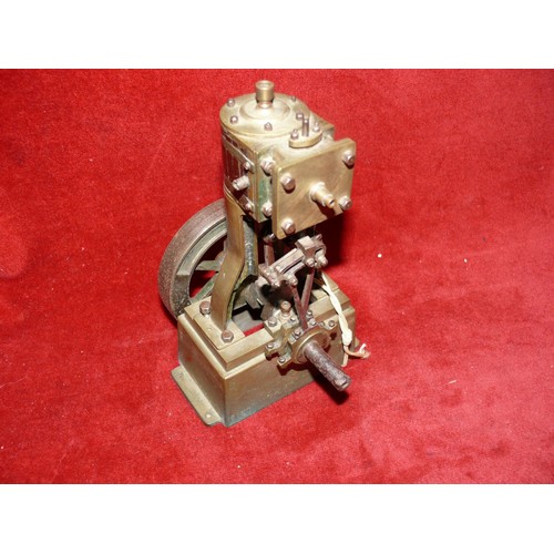 A vintage precision engineer made working model of an inline vertical ...