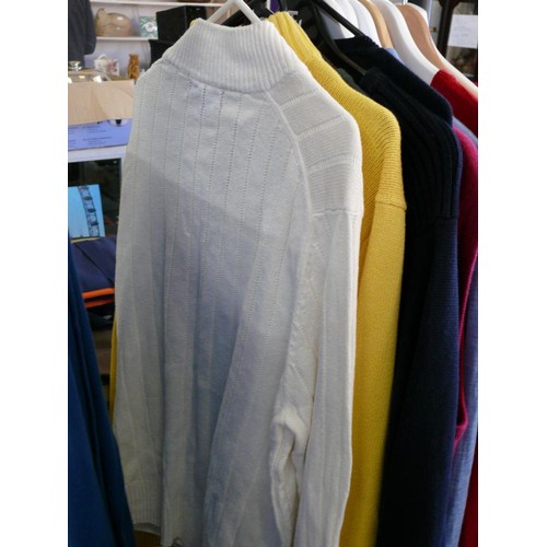 13 GENTS GOOD QUALITY JUMPERS, MANY CASHMERE TO INCLUDE HOUSE OF BRAUR ...