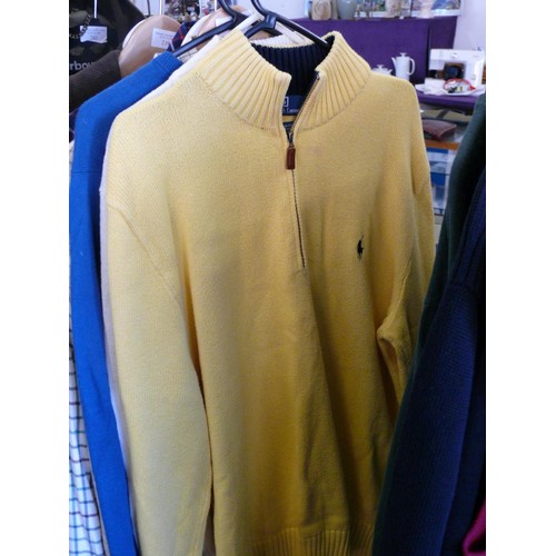 13 GENTS GOOD QUALITY JUMPERS, MANY CASHMERE TO INCLUDE HOUSE OF BRAUR ...