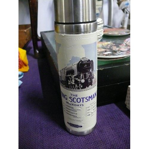 THE FLYING SCOTSMAN STEEL FLASK