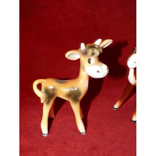 3 GOEBEL WEST GERMANY PORCELAIN FIGURES INCLUDING RABBIT, DONKEY AND ASS