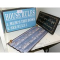 3 HOUSE RULES SIGNS