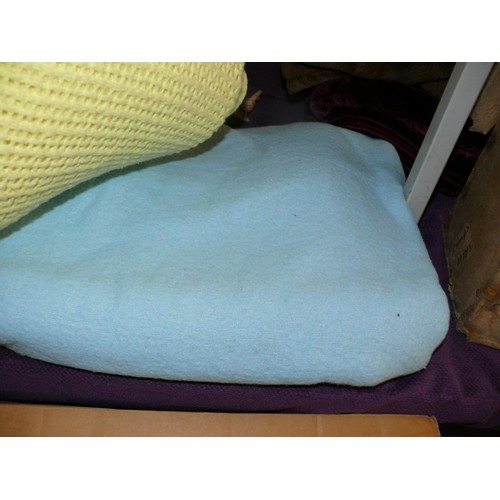 2 BLANKETS INCLUDING WITNEY COURTELLE